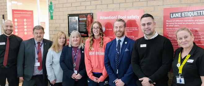 Plaque unveiled at Green Bank Leisure Centre to celebrate Paralympian ...